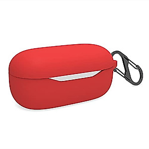 NOOETAH Cover Compatible for Huawei Freebuds SE,Shock-Absorbing Silicone Protective Case with Keychain (Red)