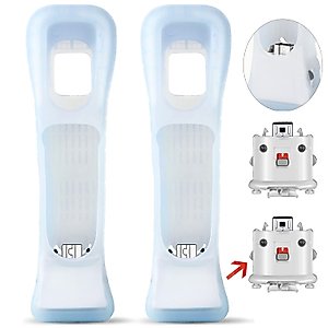 SogYupk Replacement for Wii Motion Plus Adapter,Compatible with Wii Remote Controller(2pcs White