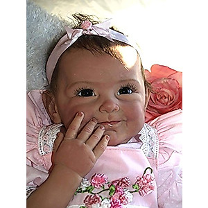 LOVEDOLL Reborn Baby Dolls Girls 22" Reborn Doll Silicone Vinyl Limbs Cloth Body Gift Sets