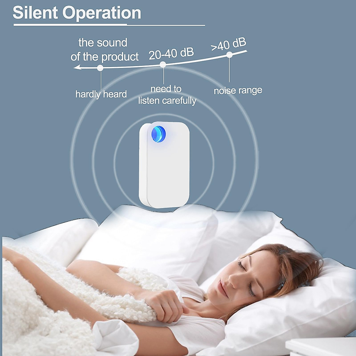 KLVEU Air Ionizer Purifier for Home Plug in,Odor Eliminator Machine for Home Portable and Quiet Ionizer Odor Eliminator for Bedroom Toilet Office Kitchen and Pets (2pcs), small, white2, CYJ-4-2