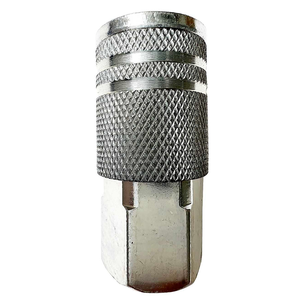 SANFU 1/4-Inch Steel Female Industrial Coupler, Air Hose Fittings 1/4-Inch Female Threads Quick Connector Air Coupler with Storage Case, 10-Pack