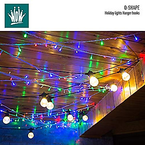 WOW Design Q-Shape/Easy Release Open loop Vinyl Coated Screw-In Outdoor wiring&Holiday lights/Christmas Lights Hanger Hooks (24 PCS-Black)