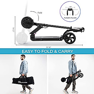 EVERCROSS EV08E Electric Scooter, 350W Motor & 8" Solid Tires, 20 Miles Range &19 Mph, 3 Speed Modes, Folding Commuter Electric Scooter for Adults Teenagers