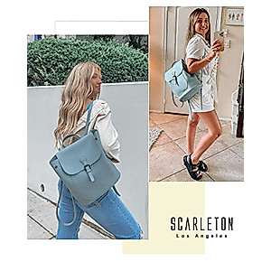 SCARLETON Backpack Purse for Women, Purses for Women, Women Backpack Purse, Top Handle Mini Backpack, Travel Backpack, H1608207902 - Off White