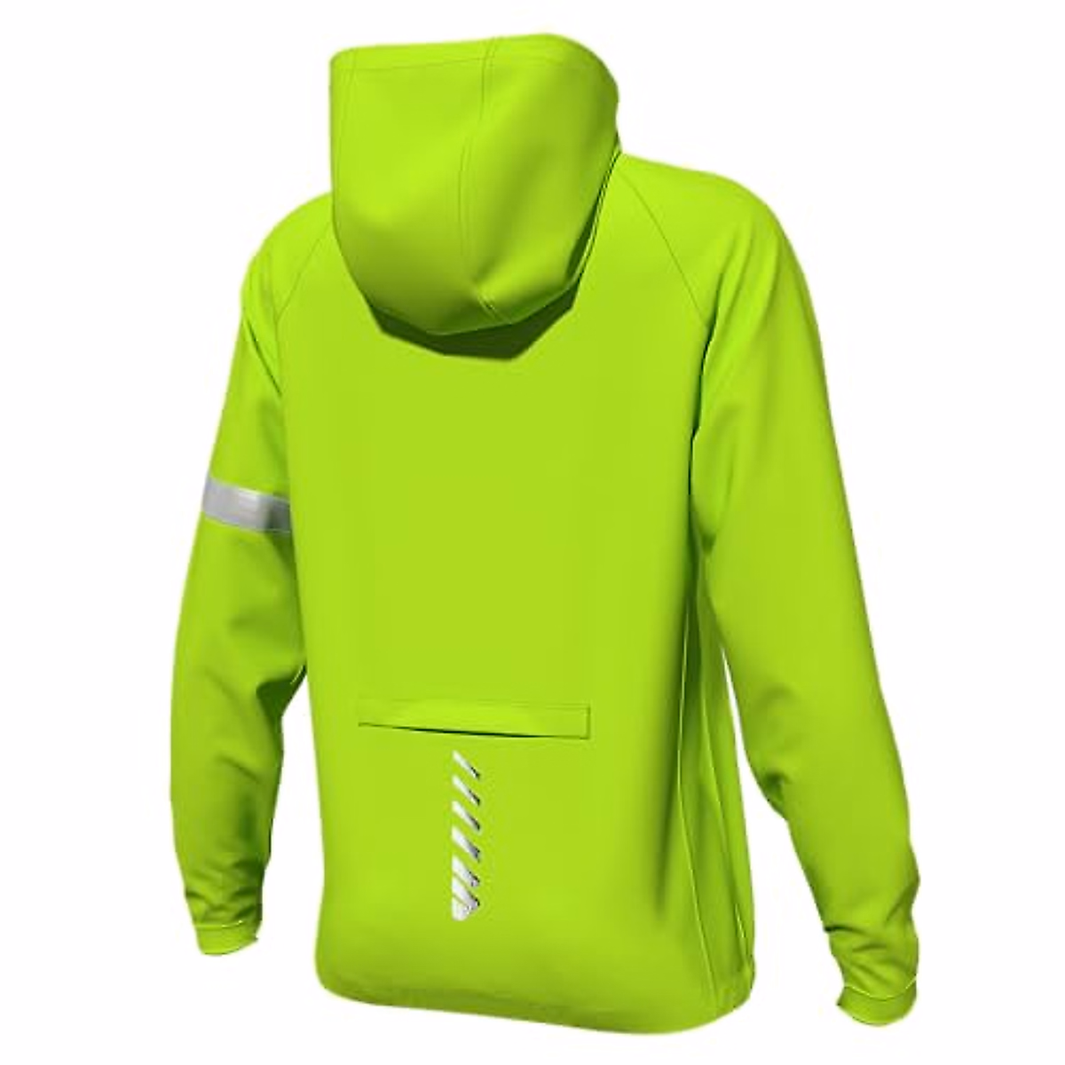 Wulibike Cycling Jackets for Womens Running Jacket Winter Thermal Reflective Hoodie Windproof Coat With 6 Pockets