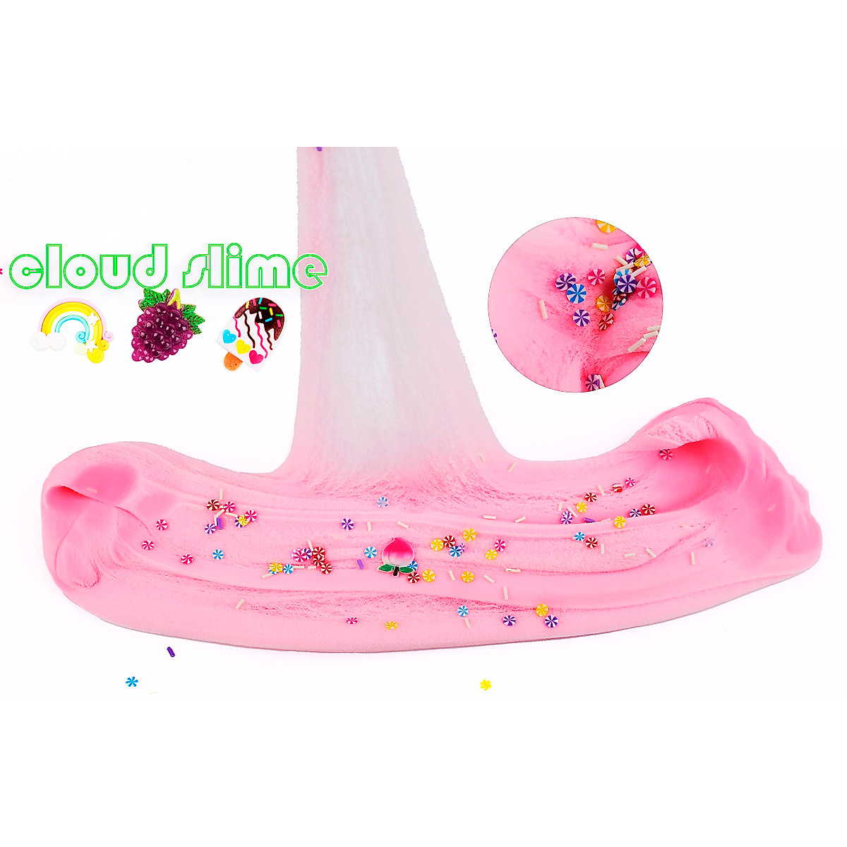 4 Pack Cloud Slime Kit,Scented DIY Mini Slime Supplies for Kids, Stress Relief Toy for Kids Education, Party Favor, Best Birthday Gift