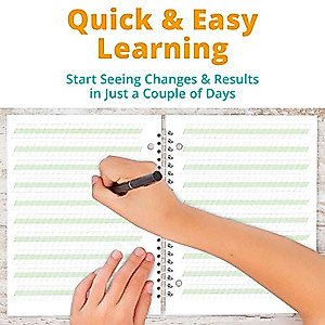 Channie's Visual Cursive Notebook 120Pages Easy to learn Practice Cursive Size 8.5” x 11”