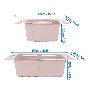 Freezer Baskets, Deep Freezer Chest Freezer Organizers with Handle, Expandable Vegetable Washing Baskets, Universal Freezer Storage Bins, Freezer Organization Accessories ()