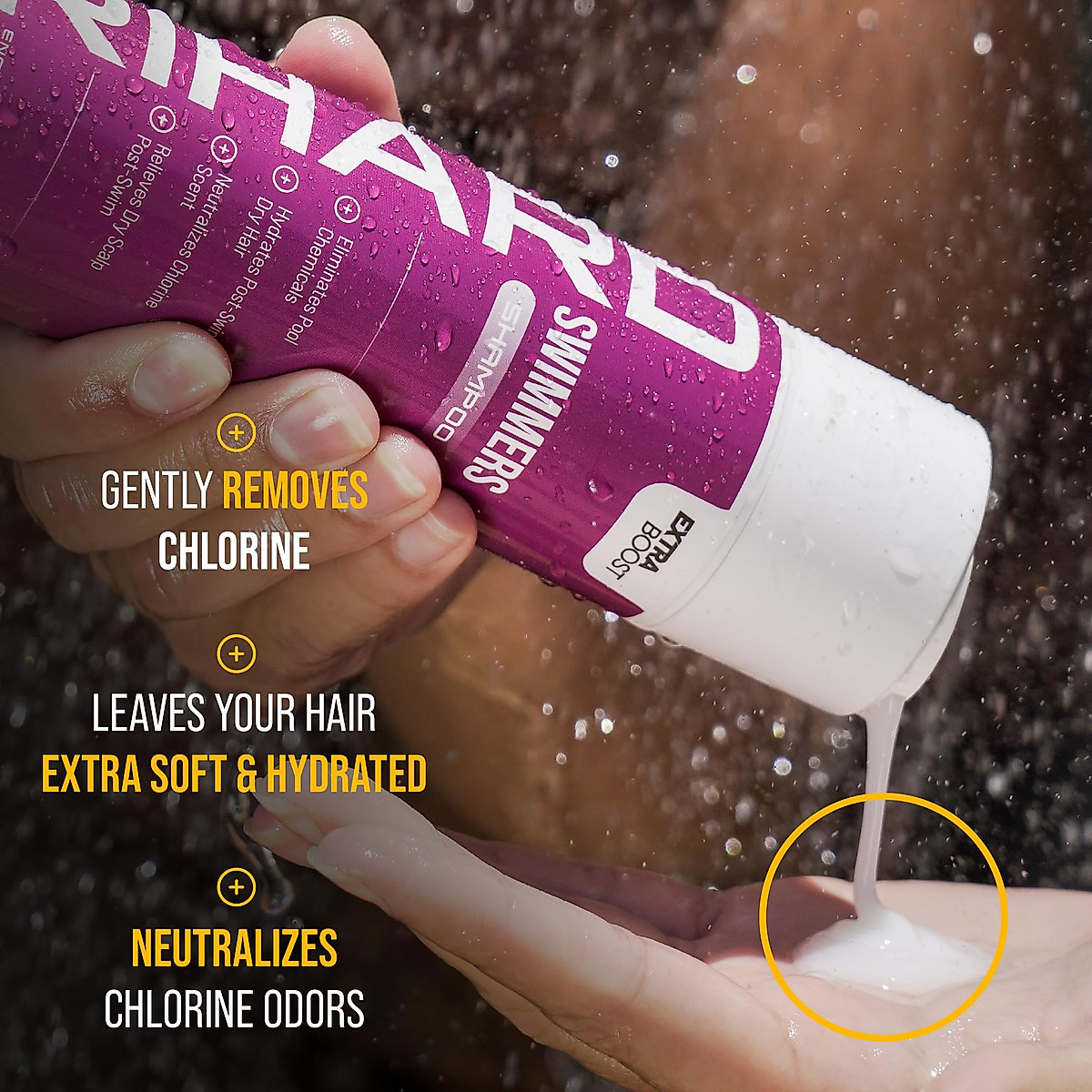 TRIHARD Swimmers Shampoo Extra Boost | Removing Chlorine and Hard Water Negative Effects | Specialized Swim Shampoo