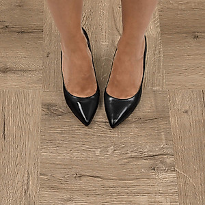 FloorPops FP3319 Pickling Peel & Stick Floor Tiles, Brown