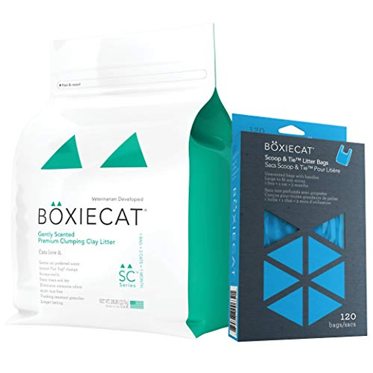 Boxiecat 28 lb Clumping Clay + Cleanup