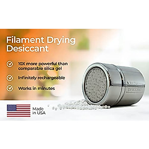 Filament Drying Desiccant (3 Pack) by Slice Engineering | 10X More Powerful Than Silica Gel | Infinitely Rechargeable | Prevent Wet Filament | Fits Perfectly Inside Spools | Made in The USA