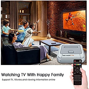 Kinhank Super Console X Pro,128G Retro Video Game Consoles with 95,000+ Games,Emulators Console Andriod TV 7.1& Game Systems for 4K TV HD/AV Output, 2 Wireless Controllers,Gift for Men