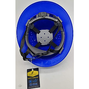 Noa Store HDPE Blue Full Brim Hard Hat with Fas-trac Suspension