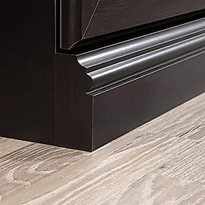 Sauder Miscellaneous Bookcase with Doors, L: 35.28" x W: 13.23" x H: 69.76", Estate Black finish