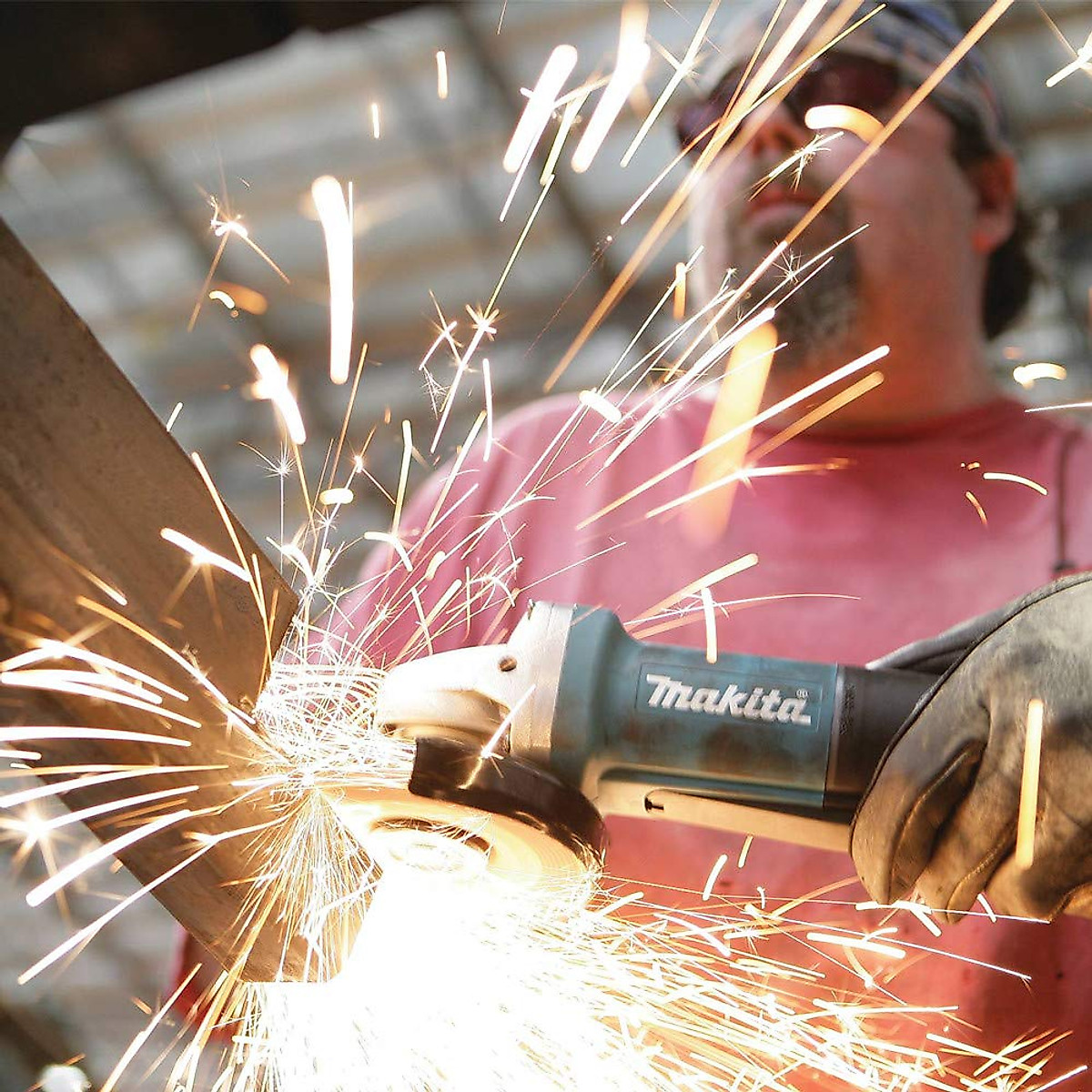 Makita 9557PB-R 4-1/2 in. Paddle Switch AC/DC Angle Grinder (Renewed)
