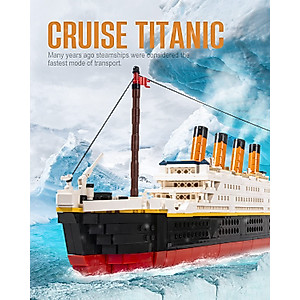 dOvOb Mini Blocks Titanic Building Set, 1288 Pieces Mini Bricks, Toys Gift for Adults and Kids