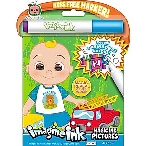 Bendon CoComelon 20 Page Imagine Ink Coloring Book with 1 Mess Free Marker