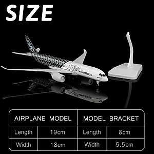 Busyflies 1:300 Scale Airbus A350 Web Model Plane Diecast Model Aircraft Kits for Collection and Gift