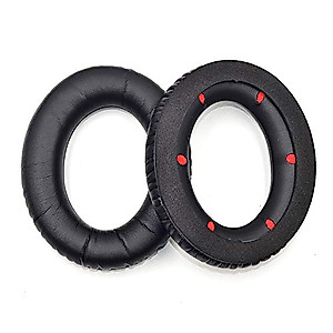 Revolver S Ear Pads - Replacement Ear Cushion Foam Pillow Parts Cover Compatible with Kingston HyperX Cloud Revolver Gaming Headset HX-HSCR-BK/NA，Ear Pads with Softer Leather, Noise Isolation Foam