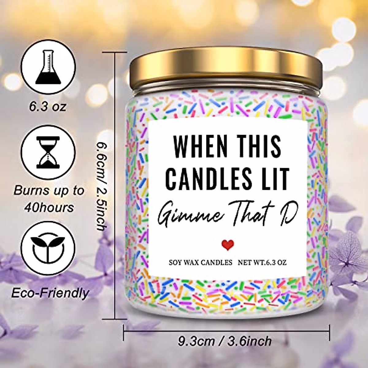 Gifts for Boyfriend Husband,Gifts for Him,Candles for Men-When This Candles Lit Give Me That D-Scented Candles,Funny Gifts for Men,Naughty Couples Gifts,Birthday Gifts for Him