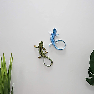 LiffyGift Resin Lizard Wall Decor Animals Craft Sculpture Art Hanging for Indoor Living Room Outdoor Garden Decoration