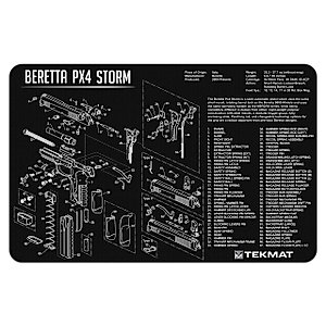 TekMat Beretta PX 4 Storm Gun Cleaning Mat, Black, TEK-R17-BER-PX4, One Size