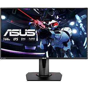 ASUS VG279Q 27" Full HD 1080p IPS 144Hz 1ms (MPRT) DP HDMI DVI Eye Care Gaming Monitor with FreeSync/Adaptive Sync (Renewed)