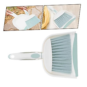Amosfun Set Mini Broom Dustpan Small Broom and Dustpan Tabletop Broom Hand Broom Small Table Broom Mini Cleaning Broom Keyboard Broom Brush Brooms Cleaning Broom Plastic Green