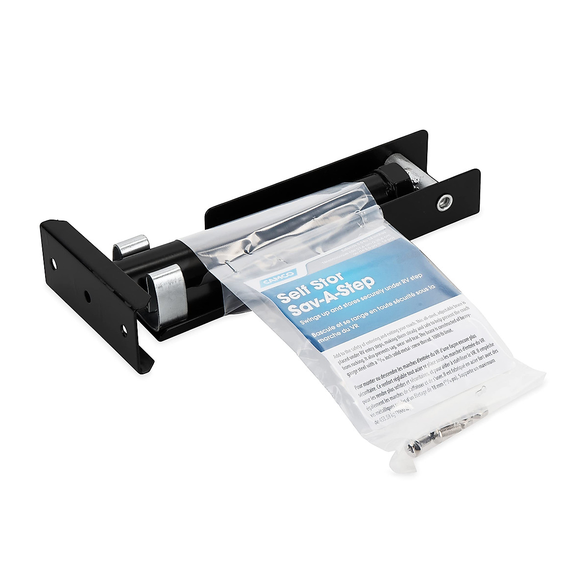 Camco Self Stor RV Step Brace | Provides Additional RV Step Stability | 1,000lb Weight Rating (43671)