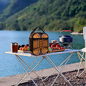 MINBHEBYUD Turtle Carapace Lunch Bag for Men Women, Insulated Lunch Bags for Office Work, Reusable Portable Lunch Box