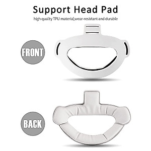 3 in 1 VR Head Strap Pad Headband Balance Cushion & VR Power Bank Fixing Strap Replacement & Lens Protector Pad for Oculus Quest 2 Elite Strap,Quest 2 Accessories.…