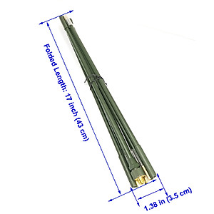 HF Manpack Collapsible 7 Element Whip Antenna 285 CM Length