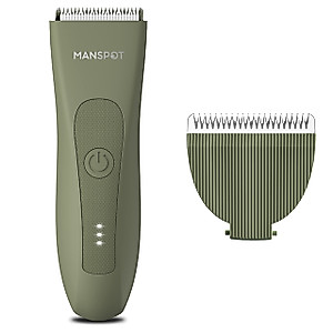 MANSPOT The Men's Grooming Kit Contains: The Electric Groin Hair Trimmer and Ceramic Blade for Replacement Head