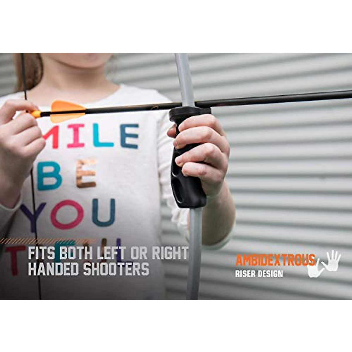 Bear Archery Wizard Bow for Youth, Recommended Ages 5-10, Ambidextrous, Continuous Draw Weight Up to 18 lb., Continuous Draw Length Up to 24-inches