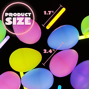 JOYIN 35 Easter Eggs with Mini Sticks (70PCs Total) for Kids Glow-in-The-Dark Basket Stuffers Fillers Gift, Easter Hunt Game Party Favors Decorations Supplies, Classroom Prizes.