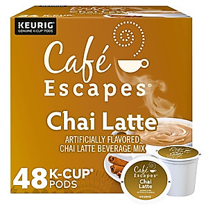 Keurig, Café Escapes Keurig K Cups, Chai Latte, K-Cup packs, 48-Count