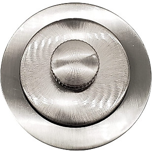 Westbrass Twist & Close Tub Trim Set with One-Hole Overflow Faceplate, Satin Nickel, D94-07