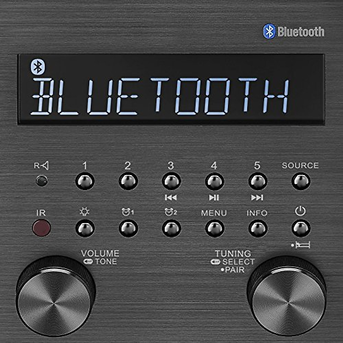 Sangean WR-50 FM-RBDS/AM/Bluetooth Wood Cabinet Table Top Radio (Certified Refurbished)