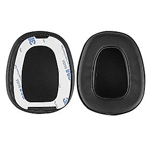 Replacement Ear Pads with Tape Compatible with Skullcandy Crusher Wired Built-in Amplifier and Mic Headphone (Protein Leather)