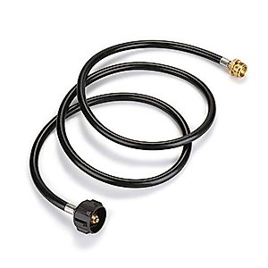 WADEO 8 Feet Propane Adapter Hose with QCC1/Type1 Tank Connects 1 lb Portable Appliance to 1-20lb Propane Tank for Weber Q Grill, Coleman Grill, Camp Stove and More