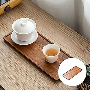 GEEKLLS Breakfast Tray Natural Wooden Tray Rectangular Plate Fruit Snacks Food Storage Trays Hotel Home Serving Tray Decorate Supplies