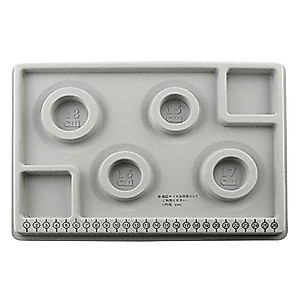 Tegg Bracelet Board 4 Grids Flocked Bead Beading Jewelry Organizer Tray for Bracelet Jewelry Making Design DIY Craft Panel