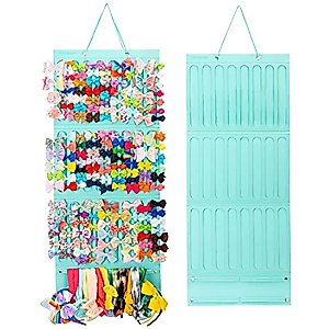 JOYMOMO Hair Bow Holder Organizer For Girls Hanging Bow Holder For Girls Hair Accessories Storage Organizer For Headbands, Hair Clips, Hair Ties, Scrunchies (Without Hair Bows) (green)