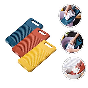 FONDOTIN 3pcs mini washboard Household Washing Board wash board small washboard for hand washing clothes small washing boards washing washboard plastic color contrast child coat board pp