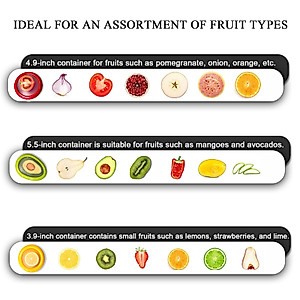 ANGEO Fruit Storage Containers for Fridge, Avocado Saver, Fruit and Vegetable Anti-Oxidation Storage Box, Set of 4 Reusable Refrigerator Storage Containers for Maintaining Freshness of Food