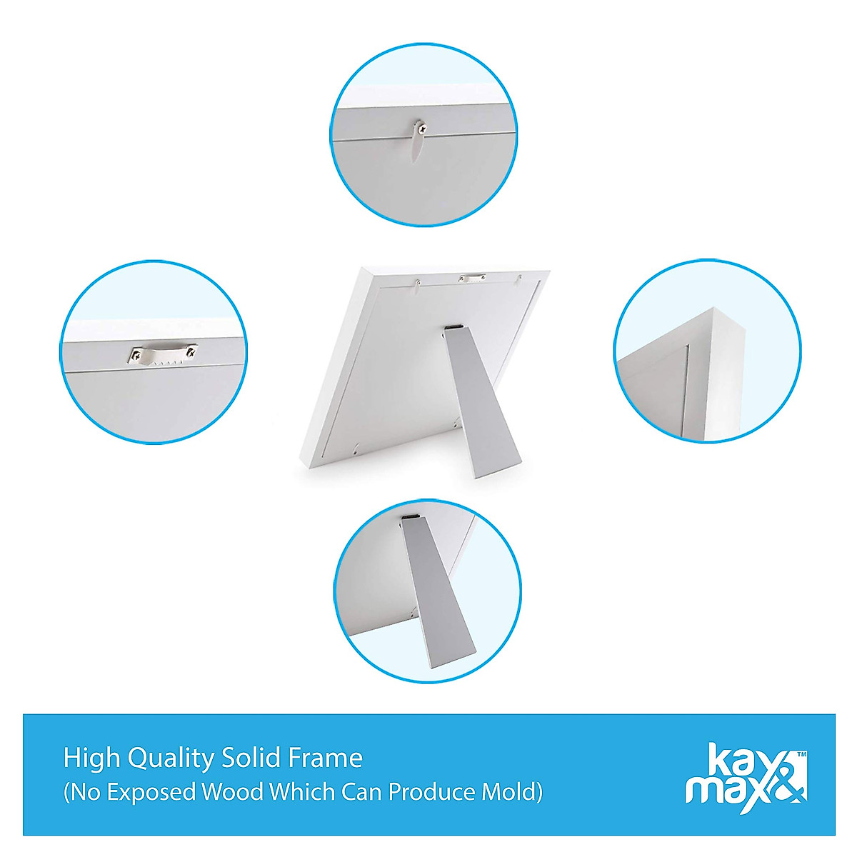 Sale - Baby Handprint & Footprint Kit by Kay&Max - Premium No Mold and Non Toxic Clay - Keepsake Wood Picture Frame Box