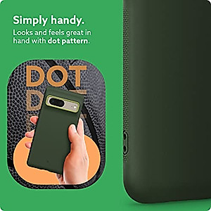 Caseology Nano Pop for Google Pixel 7 Case [Military Grade Drop Tested] Dual Layer Silicone Case - AVO Green