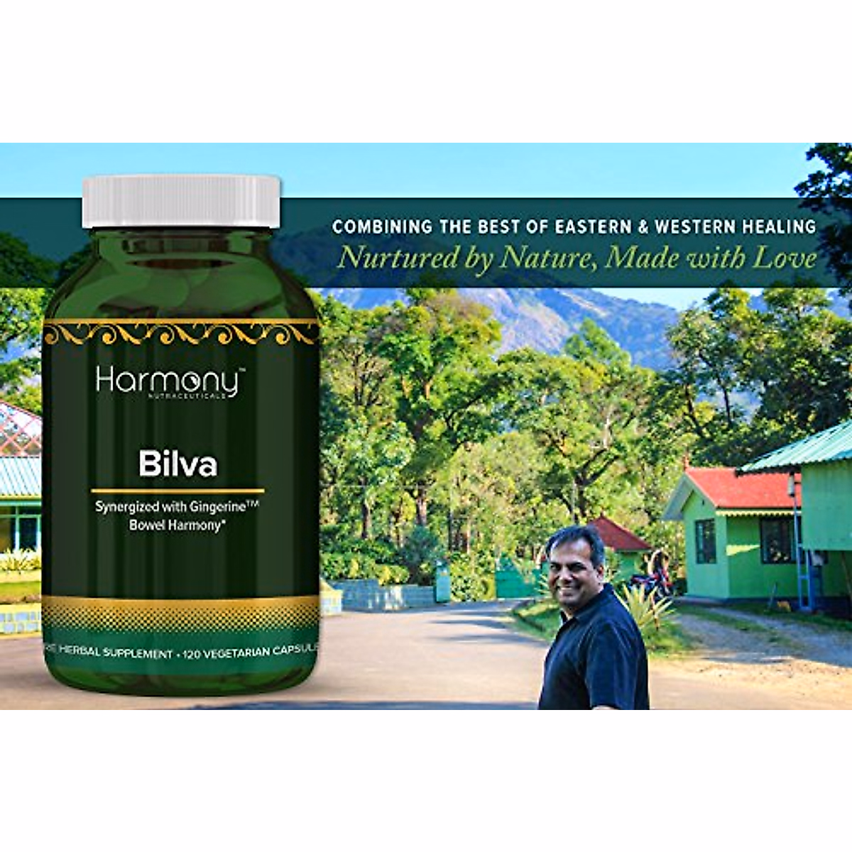 Bilva Supreme - Synergized with Gingerine - Harmony Nutraceuticals Ayurvedic Medicine to Support Healthy Digestive System - 120 Vegan Capsules