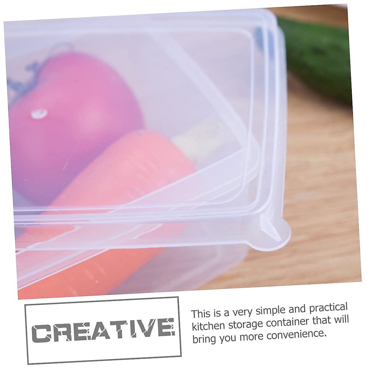 Anneome 6 Pack Fridge Storage Boxes Multi-function Fridge Organizer Reusable Food Containers for Daily Use